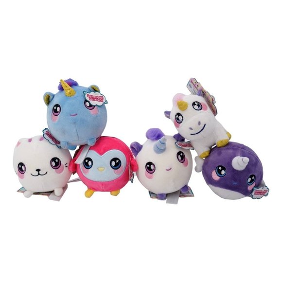 Squeezamals | Toys | Squeezamals Series 2 Set Of 6 Unicorn Narwhal Cat ...